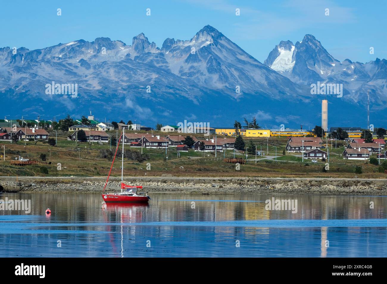 Port of Ushuaia, Beagle Channel, Ushuaia, Tierra del Fuego, Argentina ...