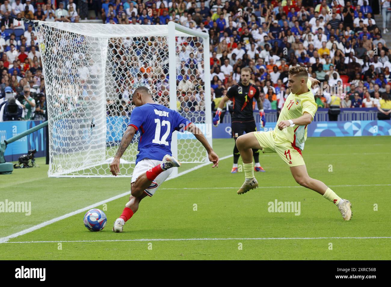 Enzo Millot of France and Fermin Lopez of Spain, Football, Men's Gold ...