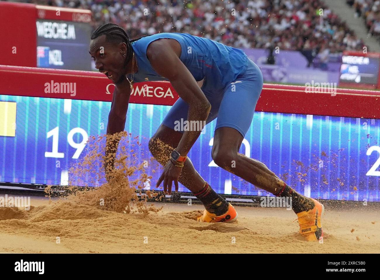 Parigi, France. 09th Aug, 2024. Andy Diaz Fernandez during Men's Triple ...