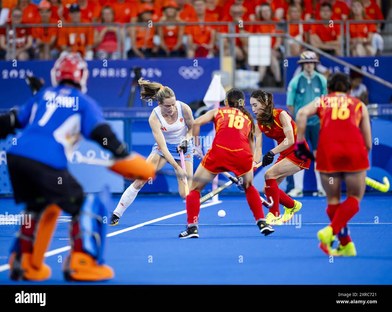 Paris, France. August 9, 2024. Felice Albers in action during the ...