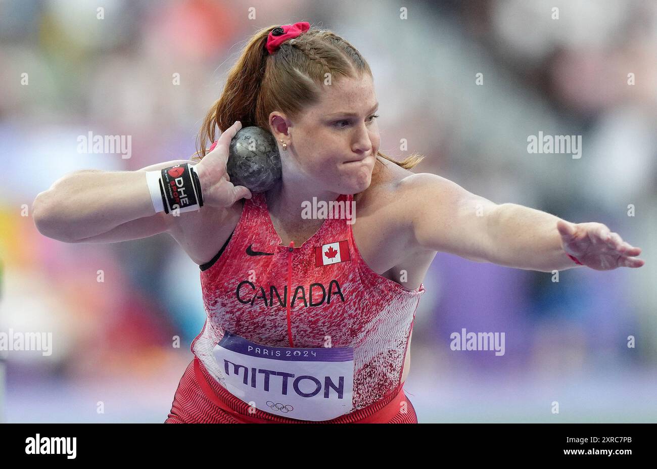 Saint Denis, France. 09th Aug, 2024. Canada's Sarah Mitton competes in ...