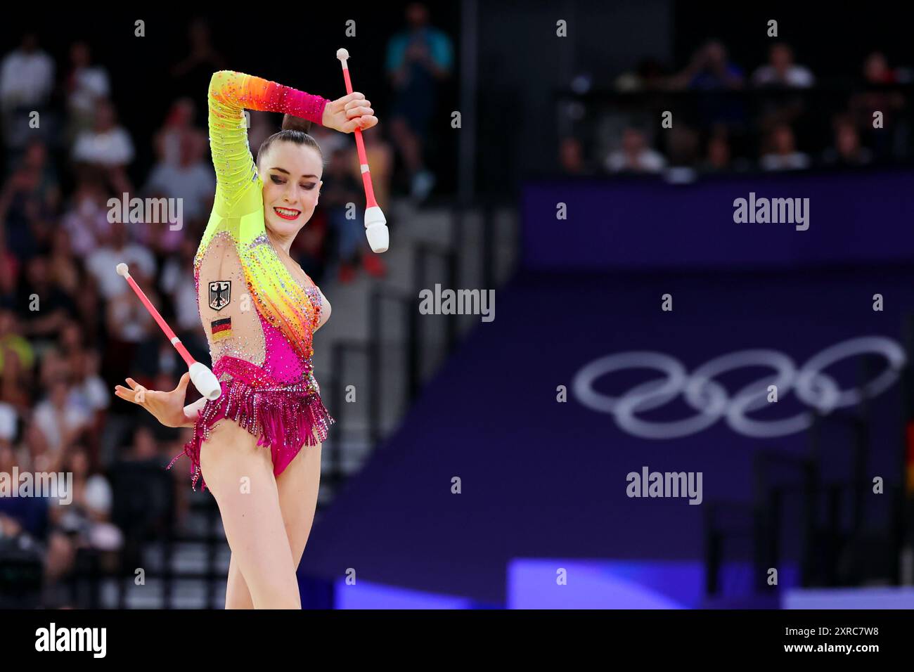 Paris, France. 9th Aug, 2024. Darja Varfolomeev (GER) Rhythmic Gymnastics : Individual All ...