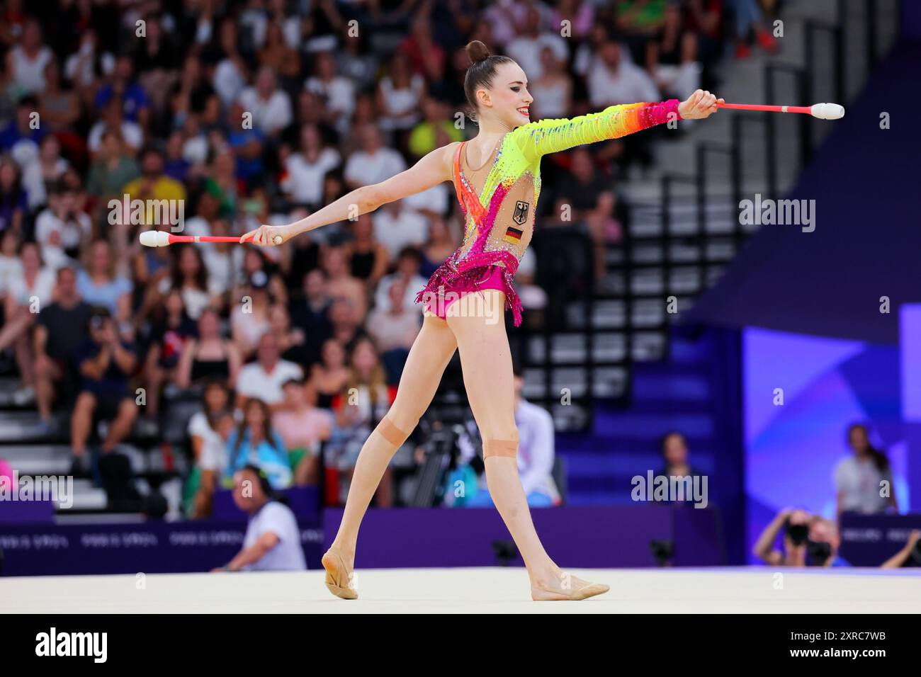 Paris, France. 9th Aug, 2024. Darja Varfolomeev (GER) Rhythmic Gymnastics : Individual All ...