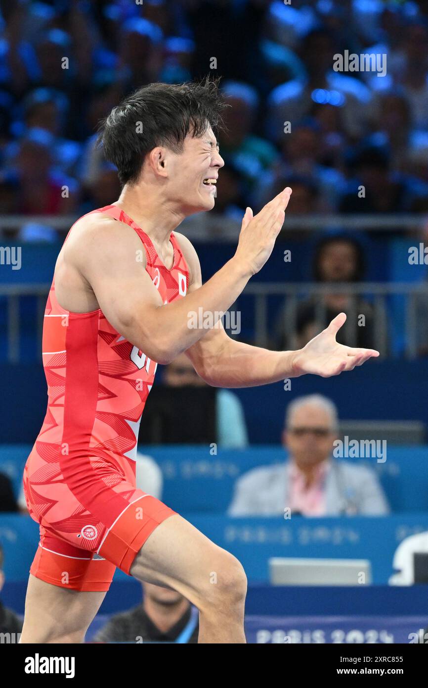 HIGUCHI Rei, Japan (JPN) vs LEE Spencer Richard (USA), Wrestling Freestyle Men's 57 kg Final at ...