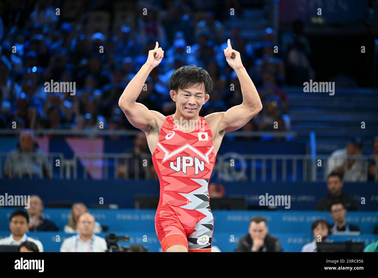 HIGUCHI Rei, Japan (JPN) vs LEE Spencer Richard (USA), Wrestling Freestyle Men's 57 kg Final at ...