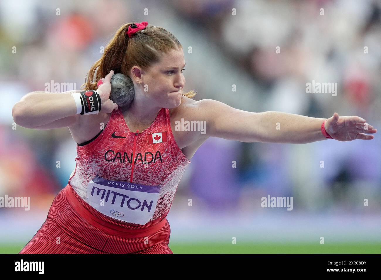 Saint Denis, France. 09th Aug, 2024. Canada's Sarah Mitton competes in ...