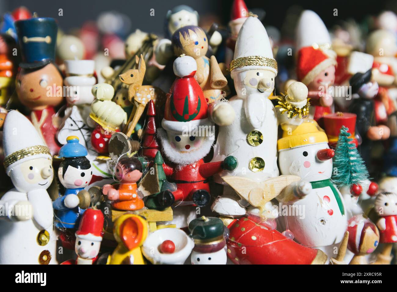 Small Christmas tree figurines Stock Photo - Alamy