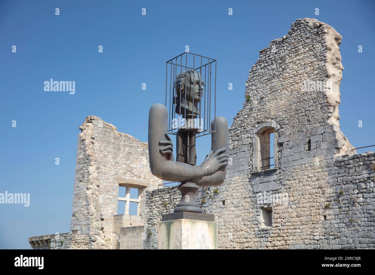 Provence, France, Lacoste, castle ruins, work of art Stock Photo - Alamy