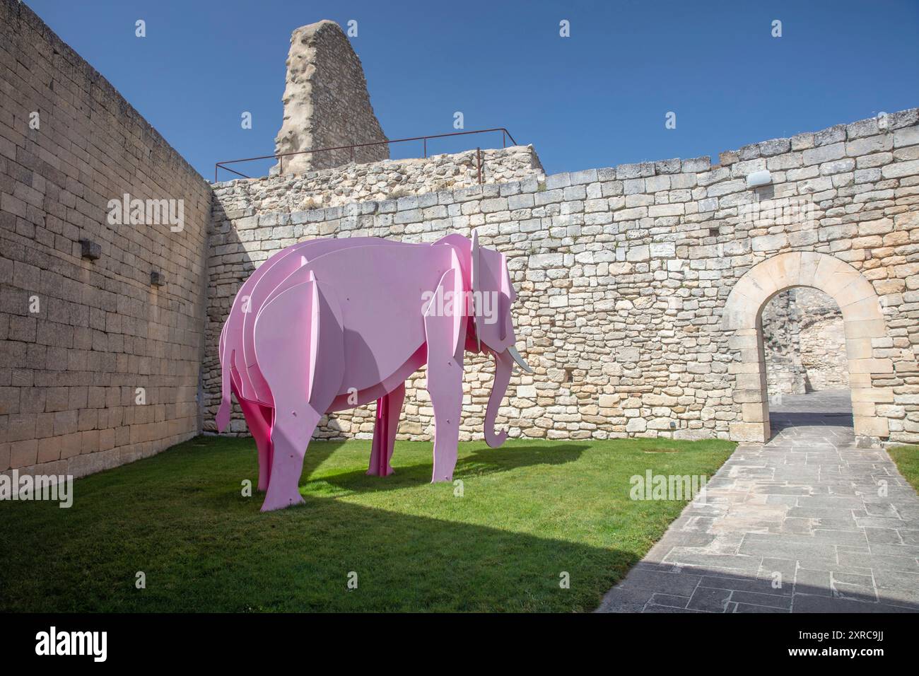 Provence, France, Lacoste, castle ruins, work of art Stock Photo - Alamy