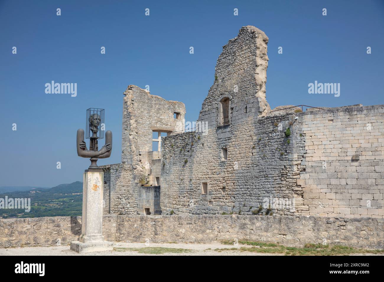 Provence, France, Lacoste, castle ruins, work of art Stock Photo - Alamy