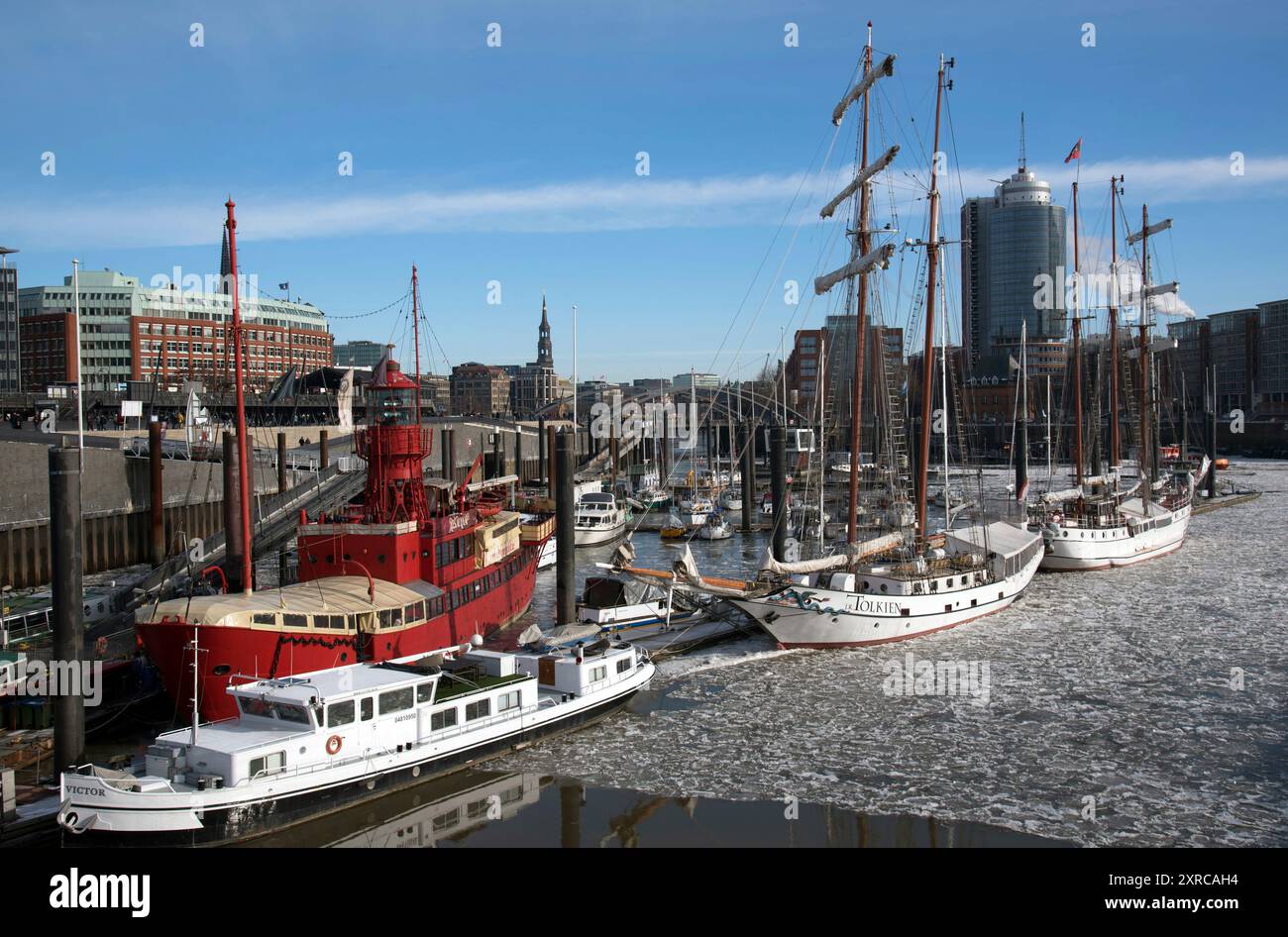 Europe, Germany, Hanseatic City of Hamburg, Sports Boat Harbor, Old ...