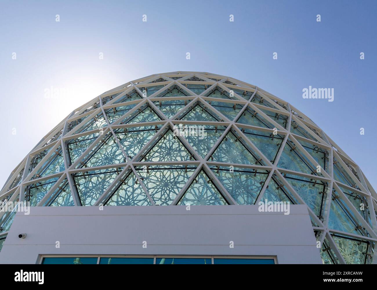 Glass dome, entrance building, Sheikh Zayed Mosque, Abu Dhabi, United ...