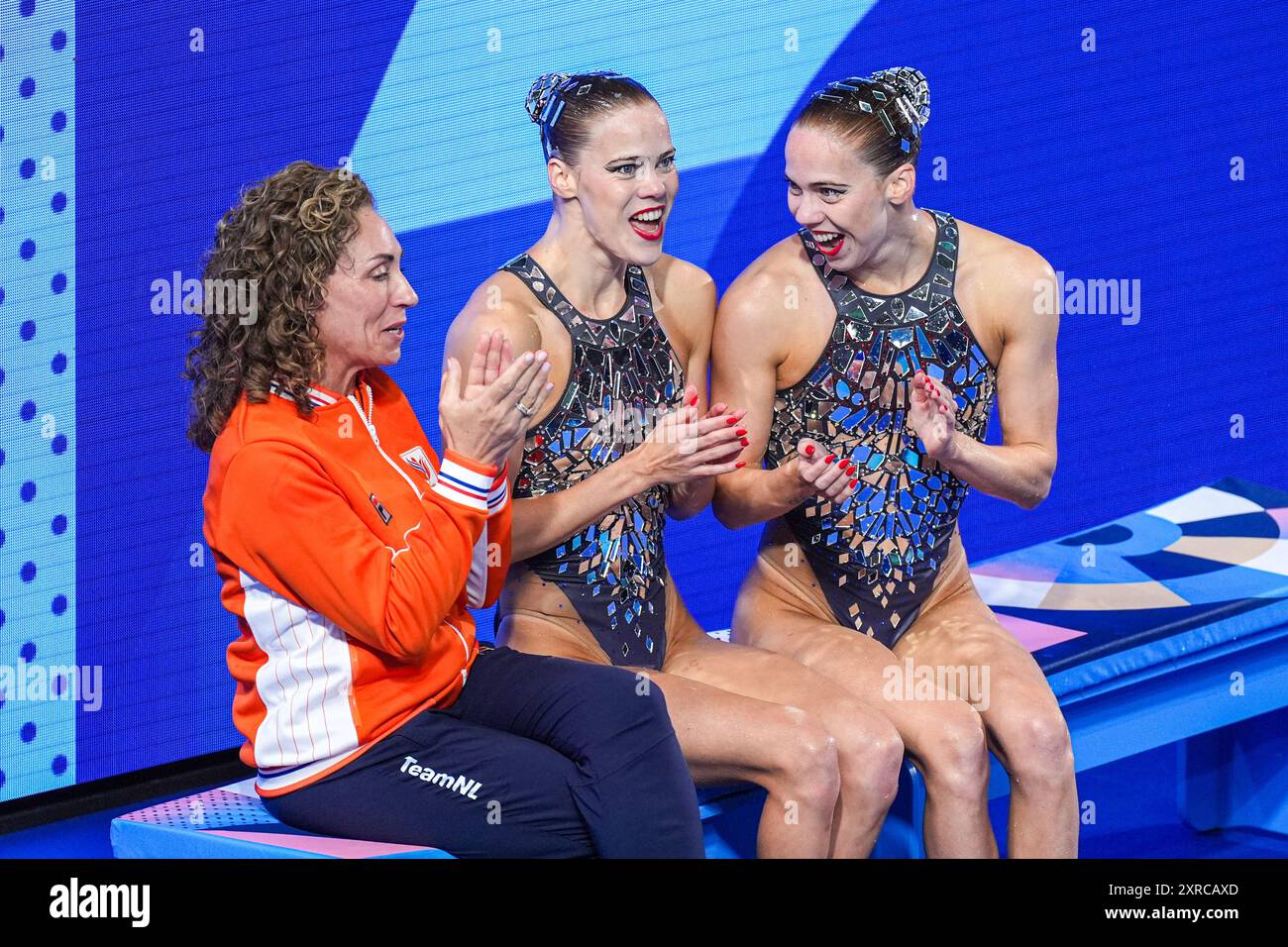 PARIS, FRANCE - AUGUST 9: Noortje de Brouwer of the Netherlands, Bregje ...