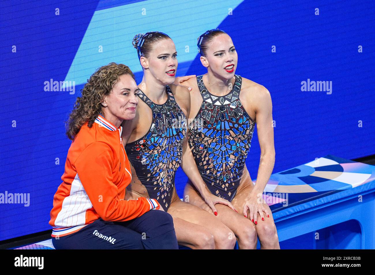 PARIS, FRANCE - AUGUST 9: Noortje de Brouwer of the Netherlands, Bregje ...
