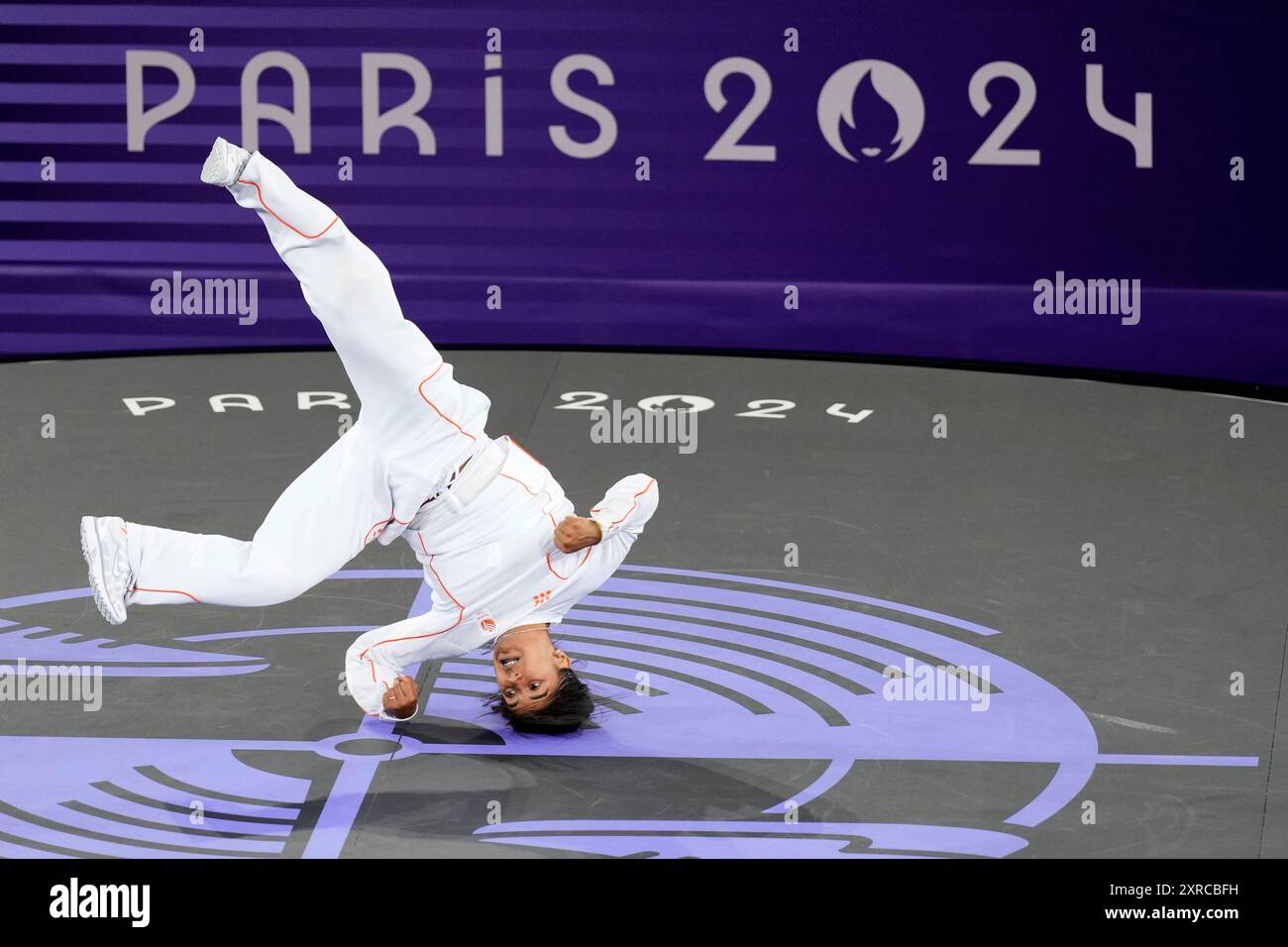 Netherland's India Sardjoe, known as B-Girl India, competes during the ...