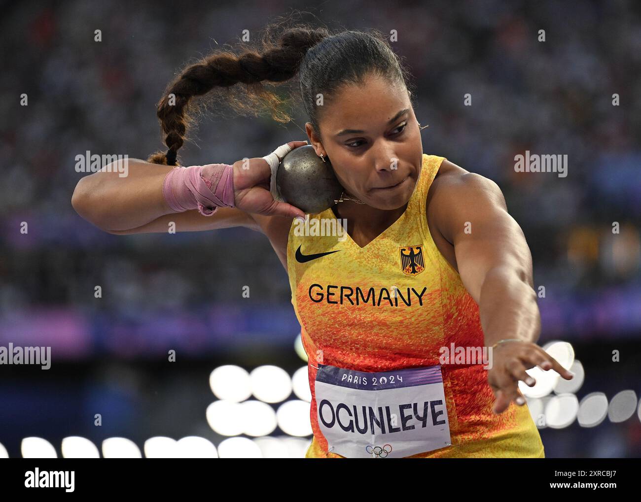 Paris, France. 9th Aug, 2024. Yemisi Ogunleye of Germany competes ...