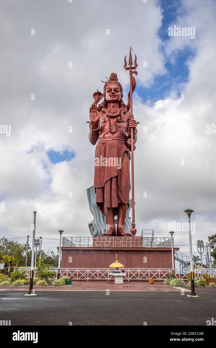 Statue of the Hindu faith at Lake Grand Bassin, Lord Shiva, Grand ...