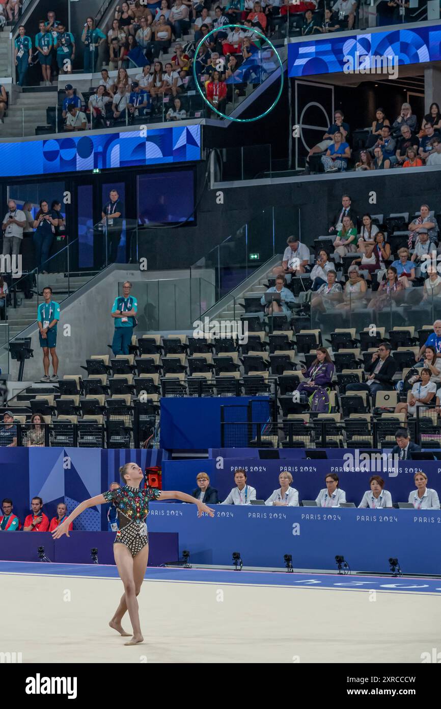 Paris, France - 08 08 2024: Olympic Games Paris 2024. View of wommen's ...