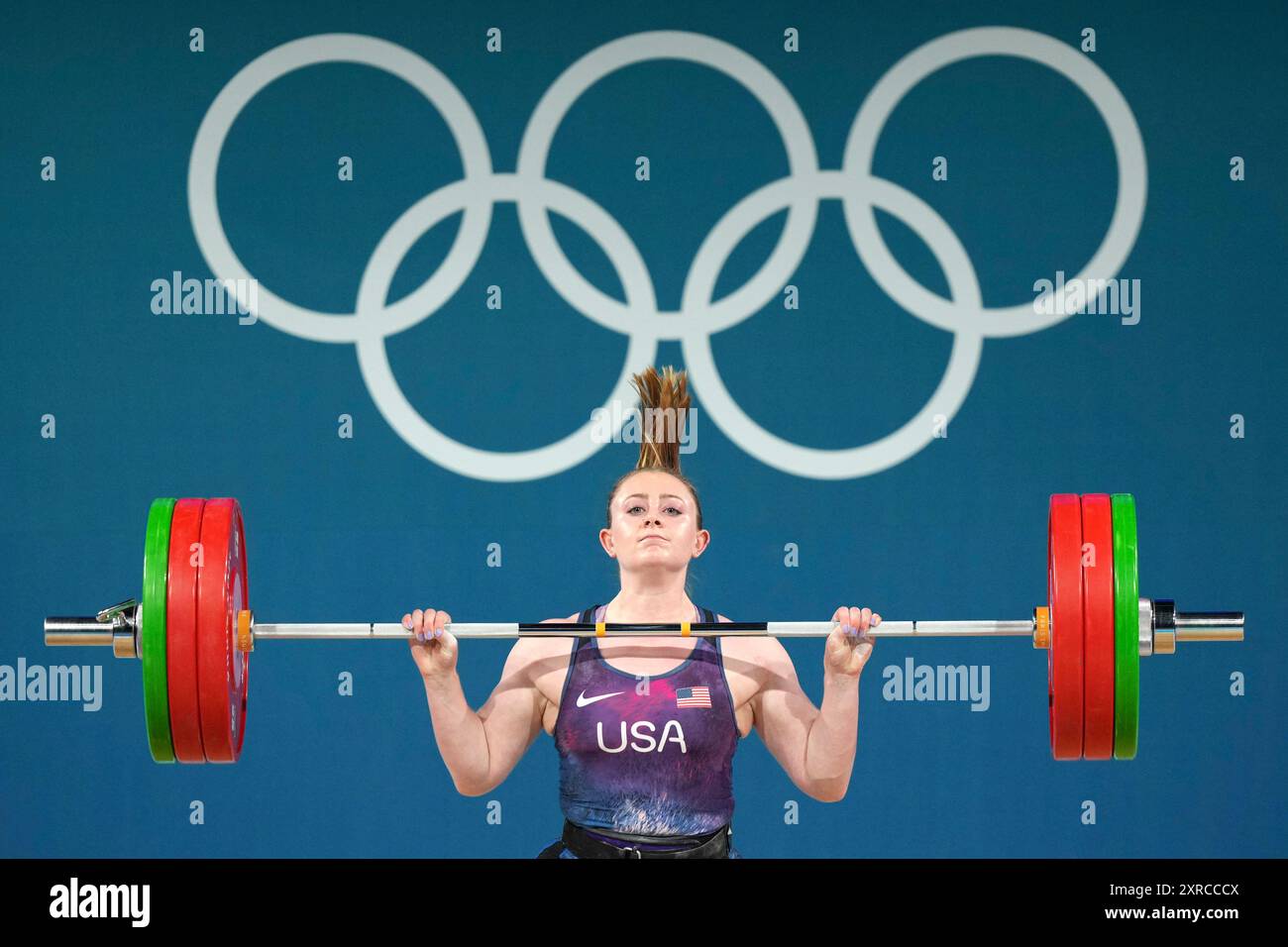 Olivia Reeves of the United States competes during the women's 71kg ...