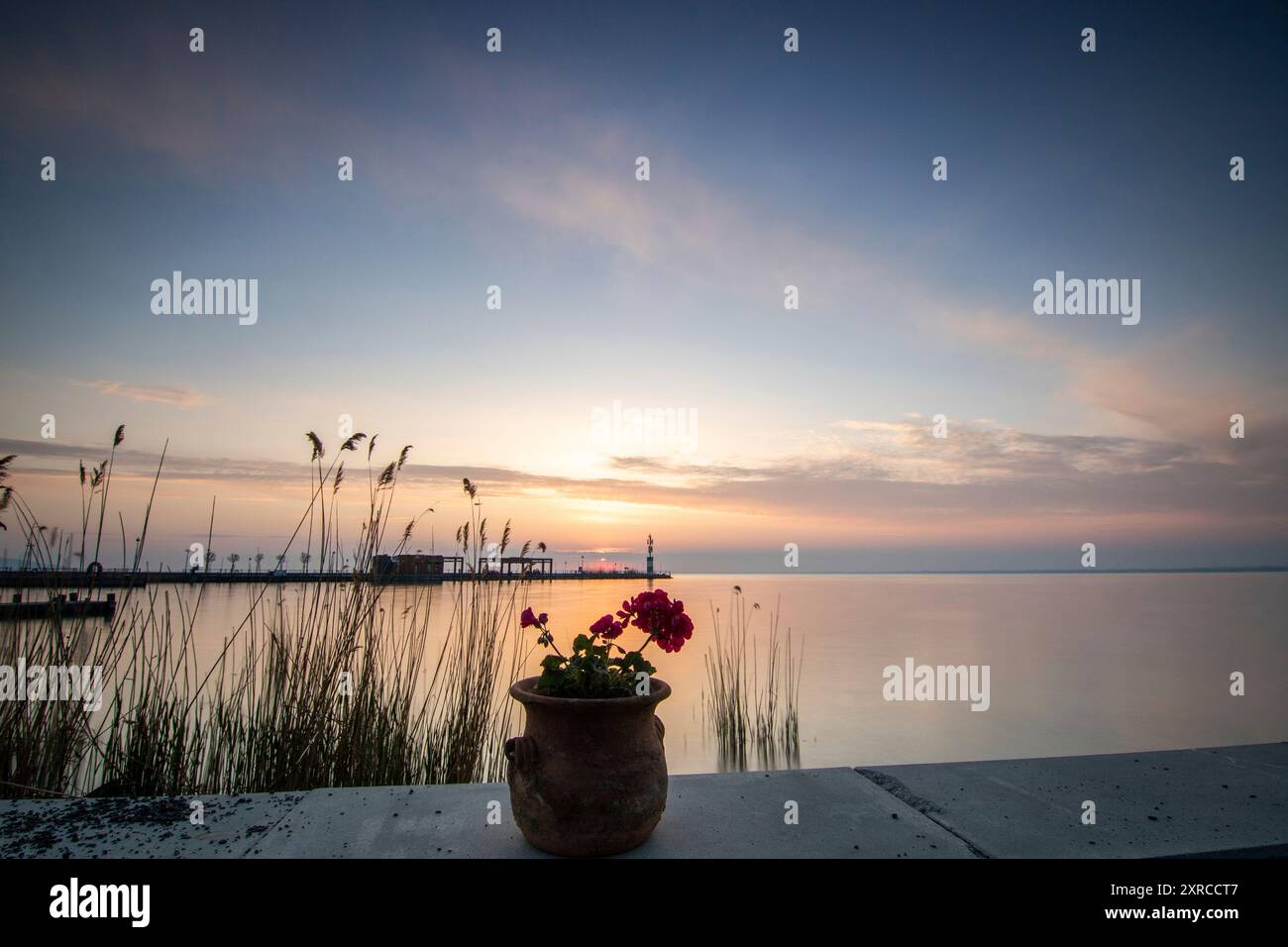 View of Lake Balaton, landscape photograph, Tihany, Lake Balaton ...