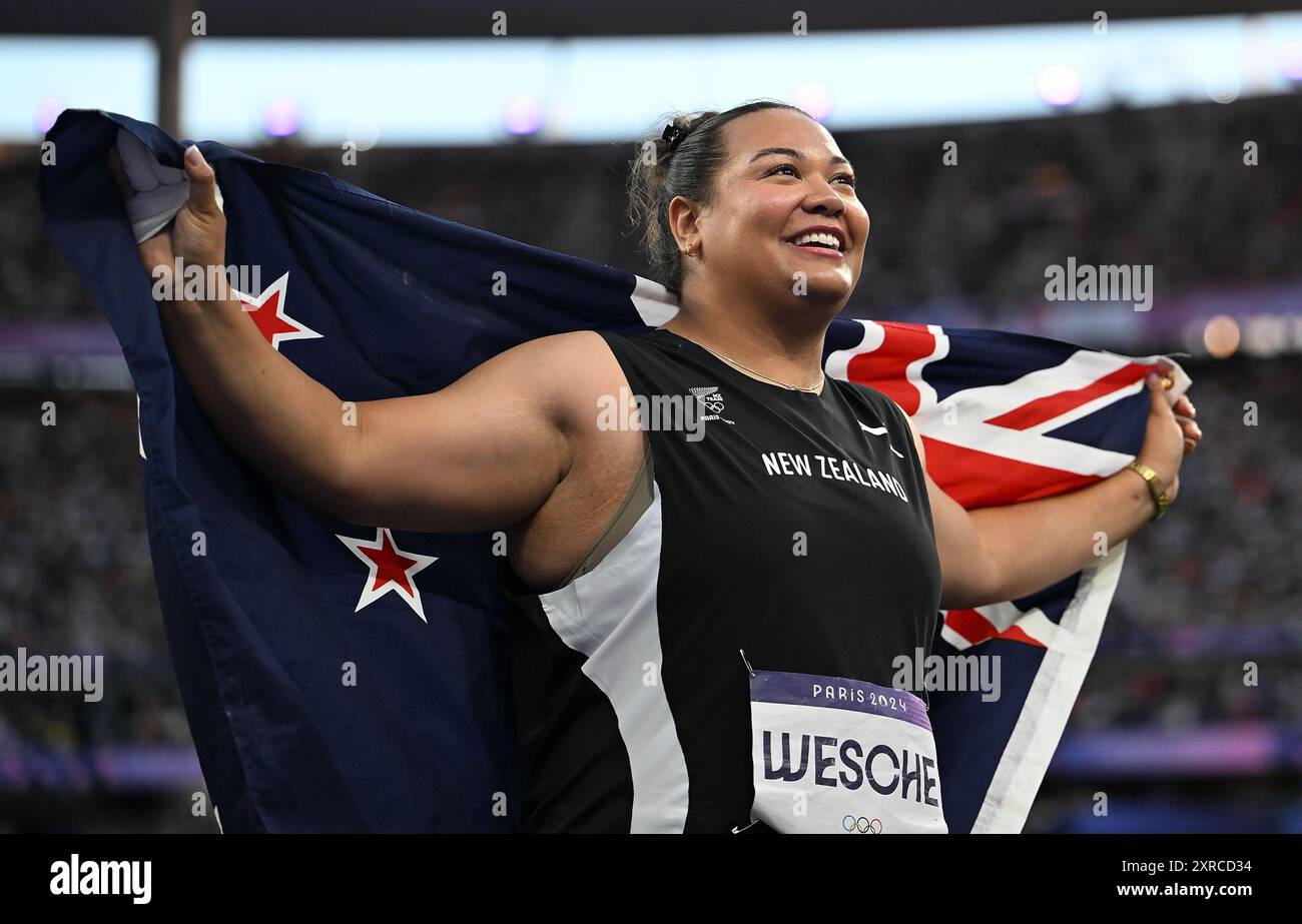 Paris, France. 9th Aug, 2024. Maddison-Lee Wesche of New Zealand ...