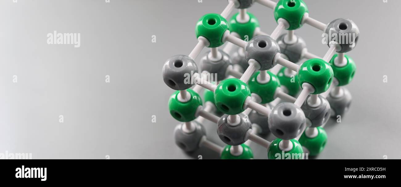 Plastic model of a molecule, crystal lattice of an atom Stock Photo - Alamy