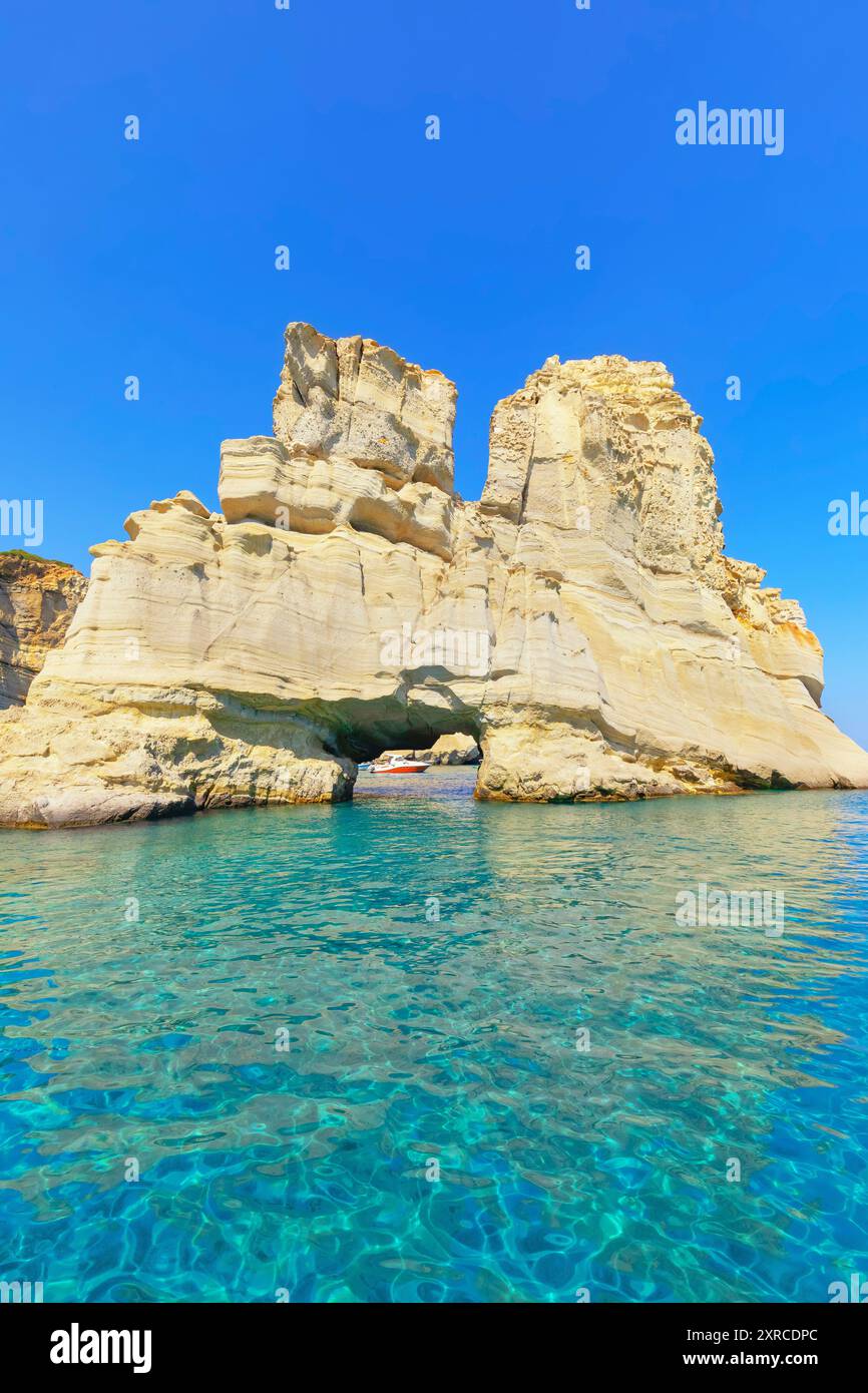Kleftiko rock formations, Kleftiko, Milos Island, Cyclades Islands ...