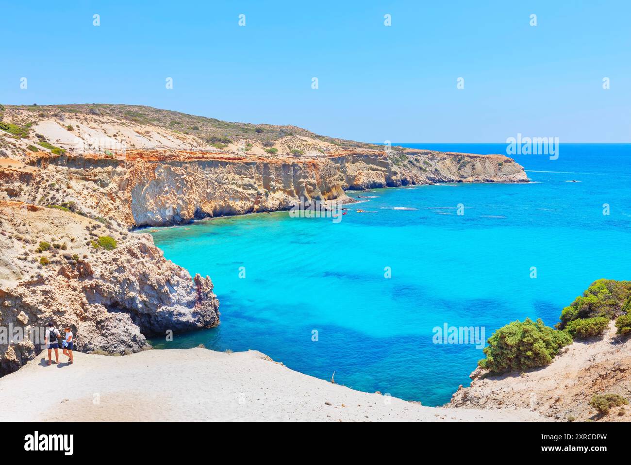 Milos tsigrado beach hi-res stock photography and images - Alamy