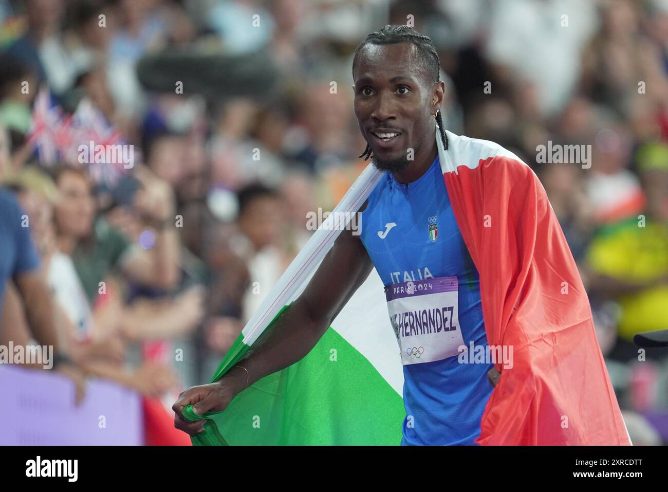 Parigi, France. 09th Aug, 2024. Andy Diaz Fernandez during Men's Triple ...