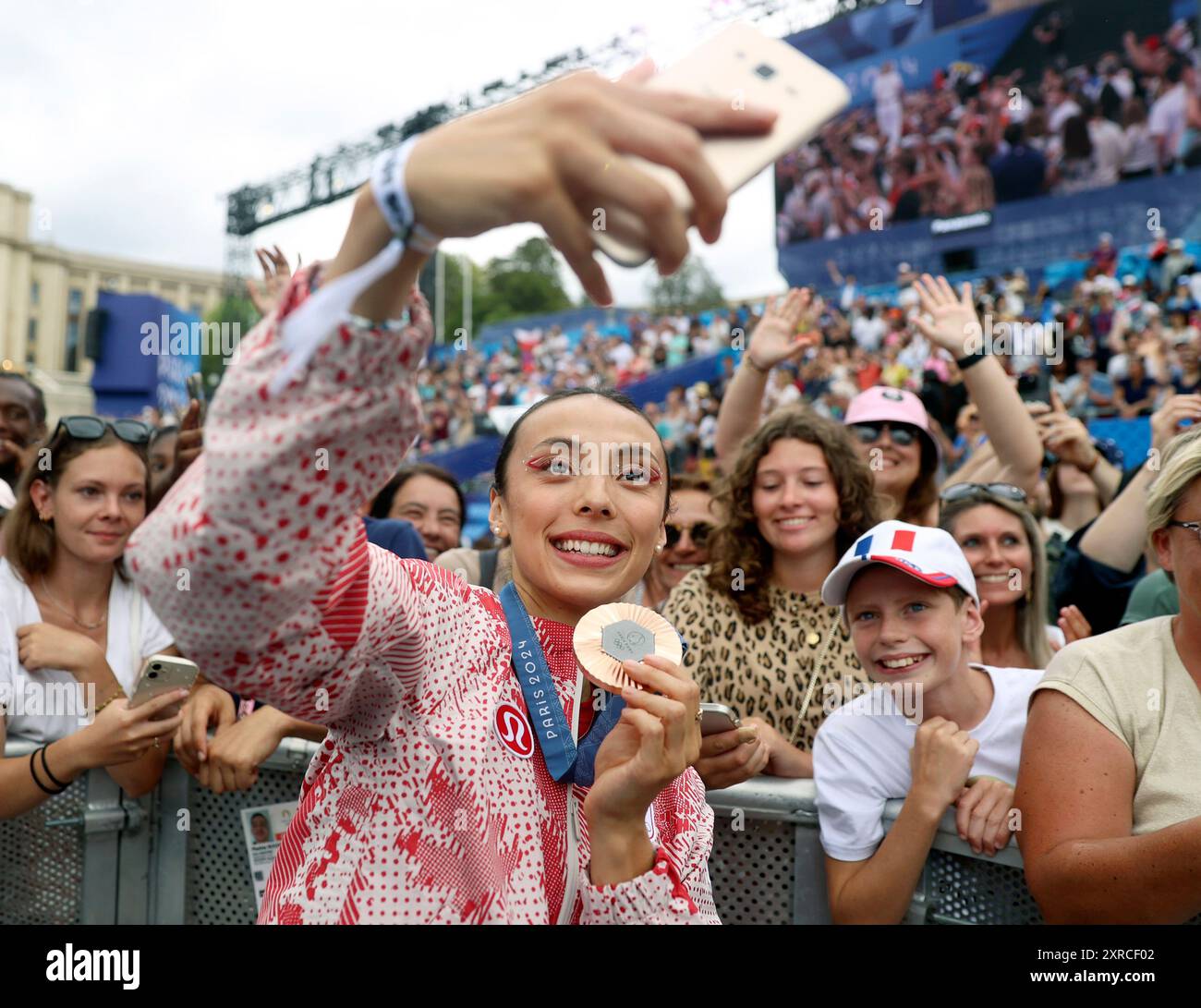 Paris, France. 9th Aug, 2024. Skylar Park of Canada, bronze medalist ...