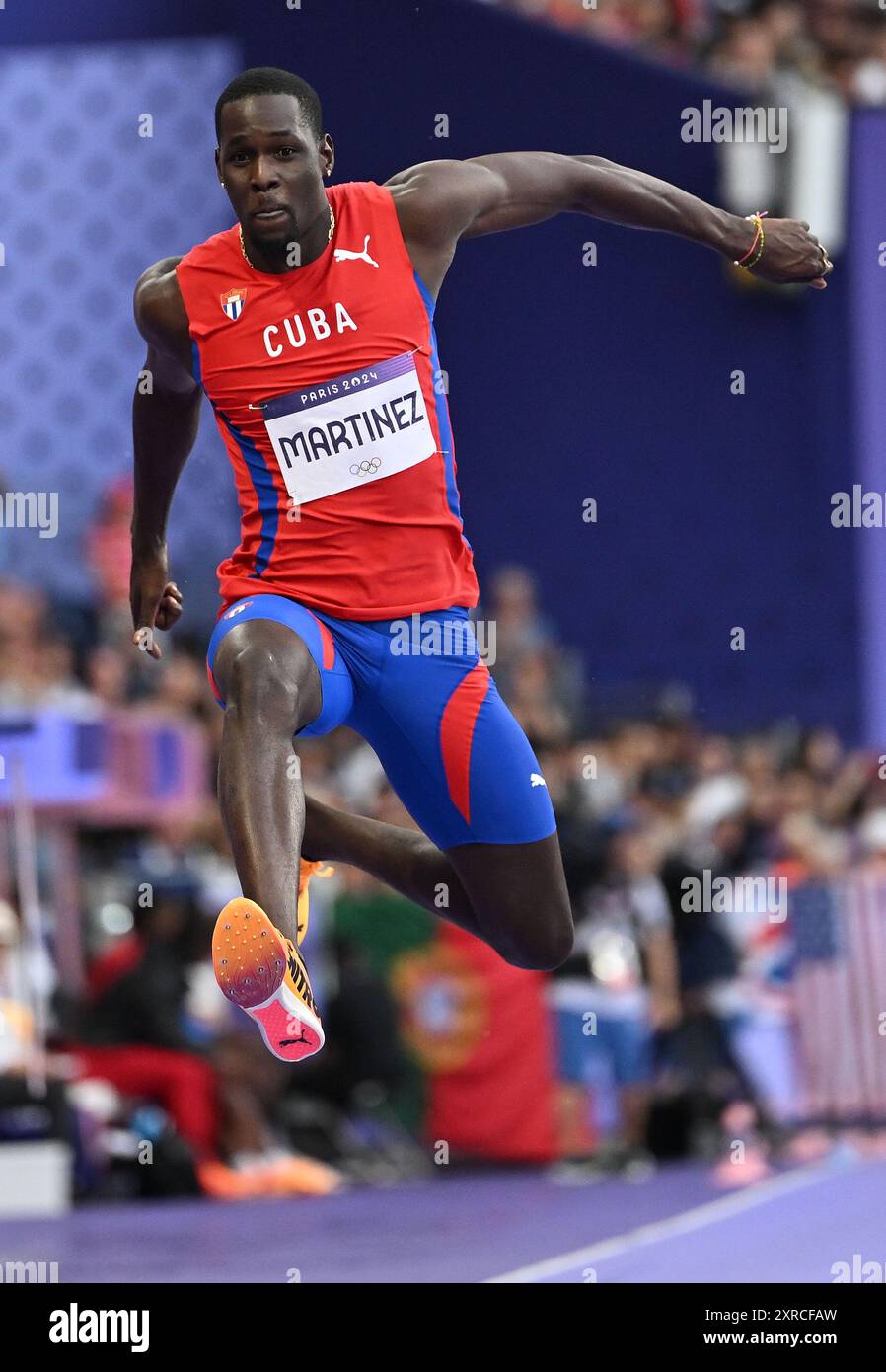 Paris, France. 9th Aug, 2024. Lazaro Martinez of Cuba competes during ...