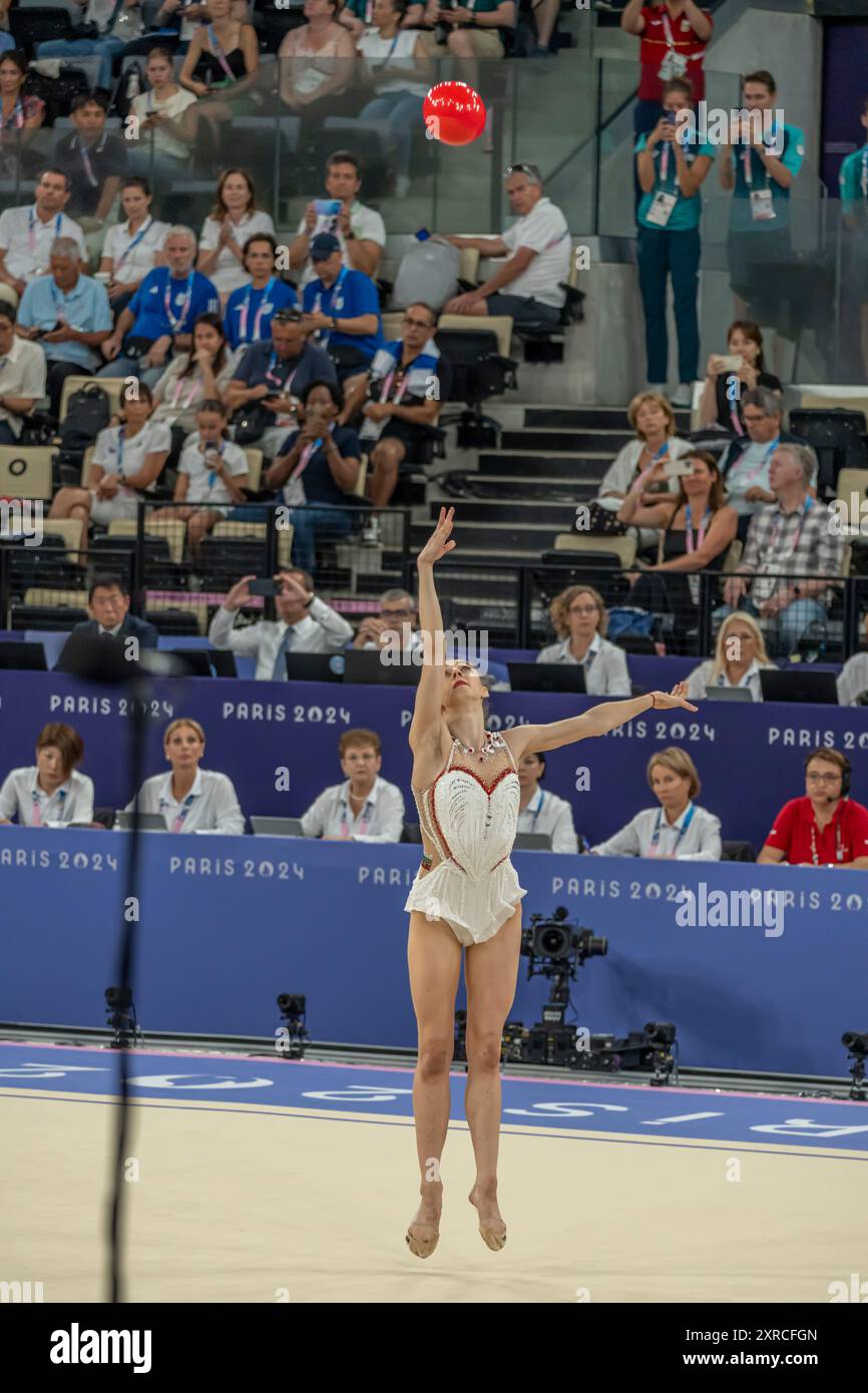 Paris, France - 08 08 2024: Olympic Games Paris 2024. View of wommen's ...