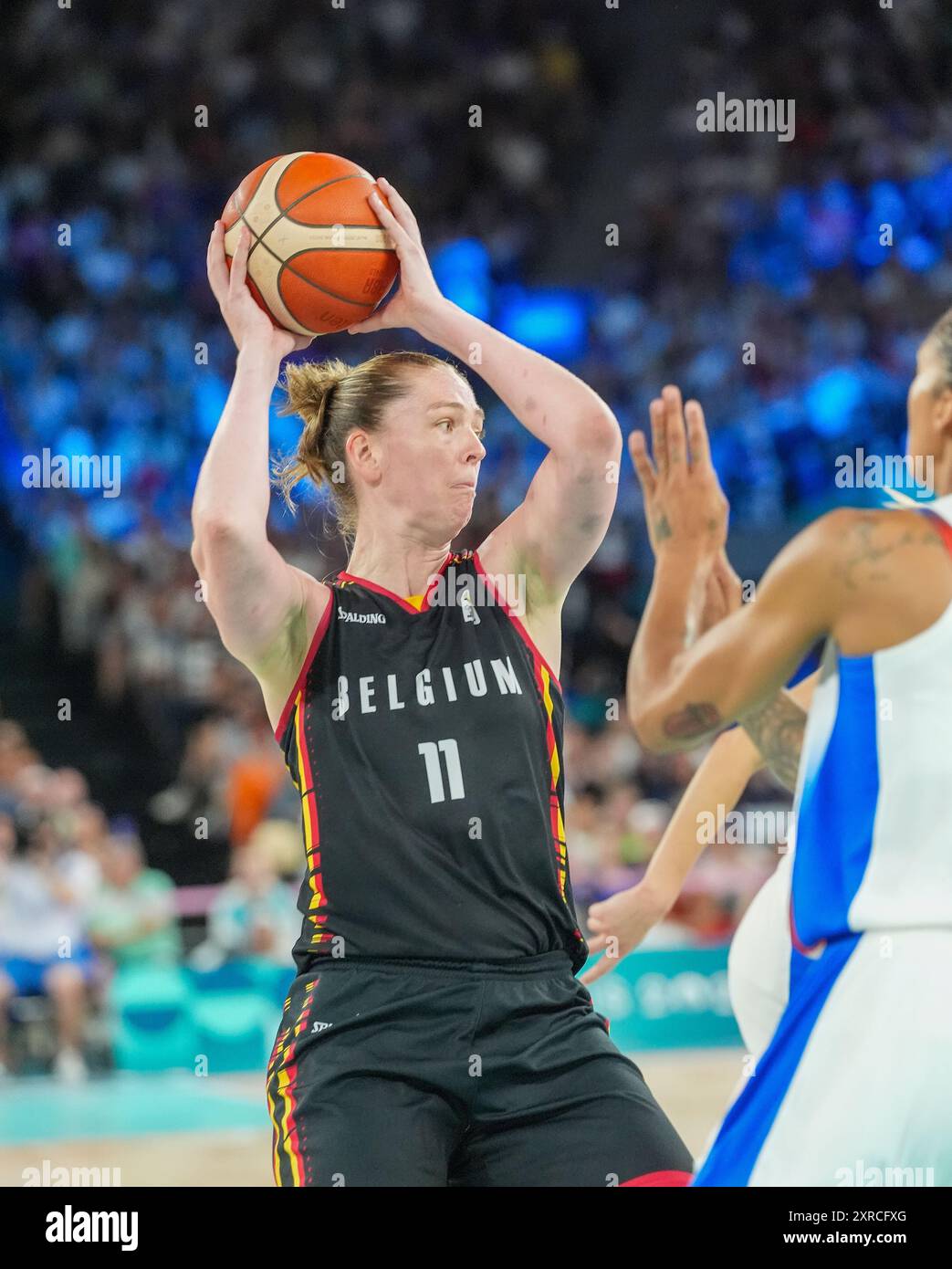 Paris, France. 09th Aug, 2024. Belgium power forward Emma Meesseman (11 ...