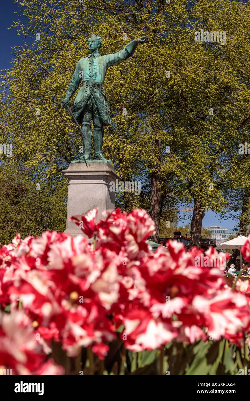 Statue of Karl XII in Stockholm, Sweden Stock Photo - Alamy