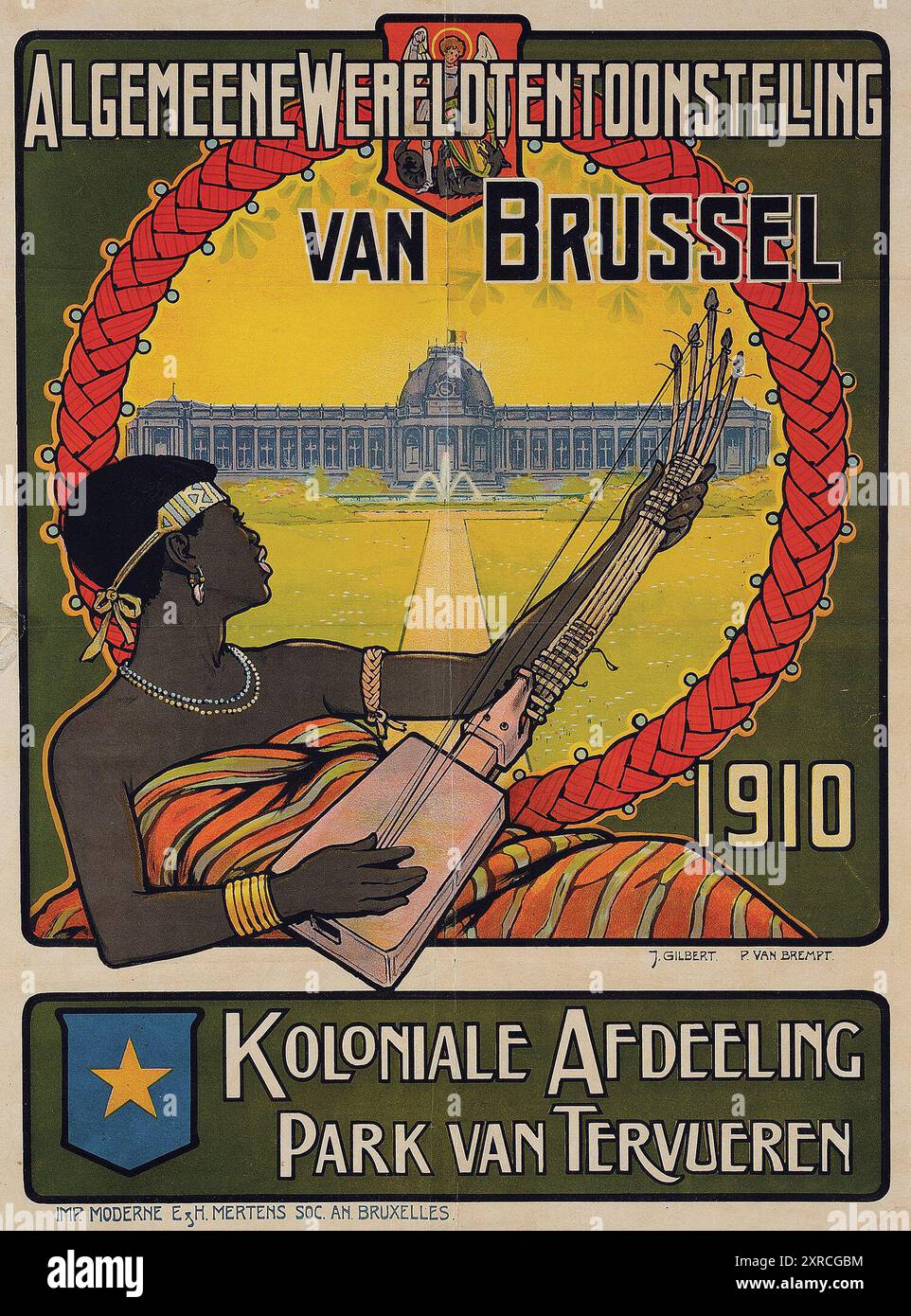 Belgium poster colonial hi-res stock photography and images - Alamy