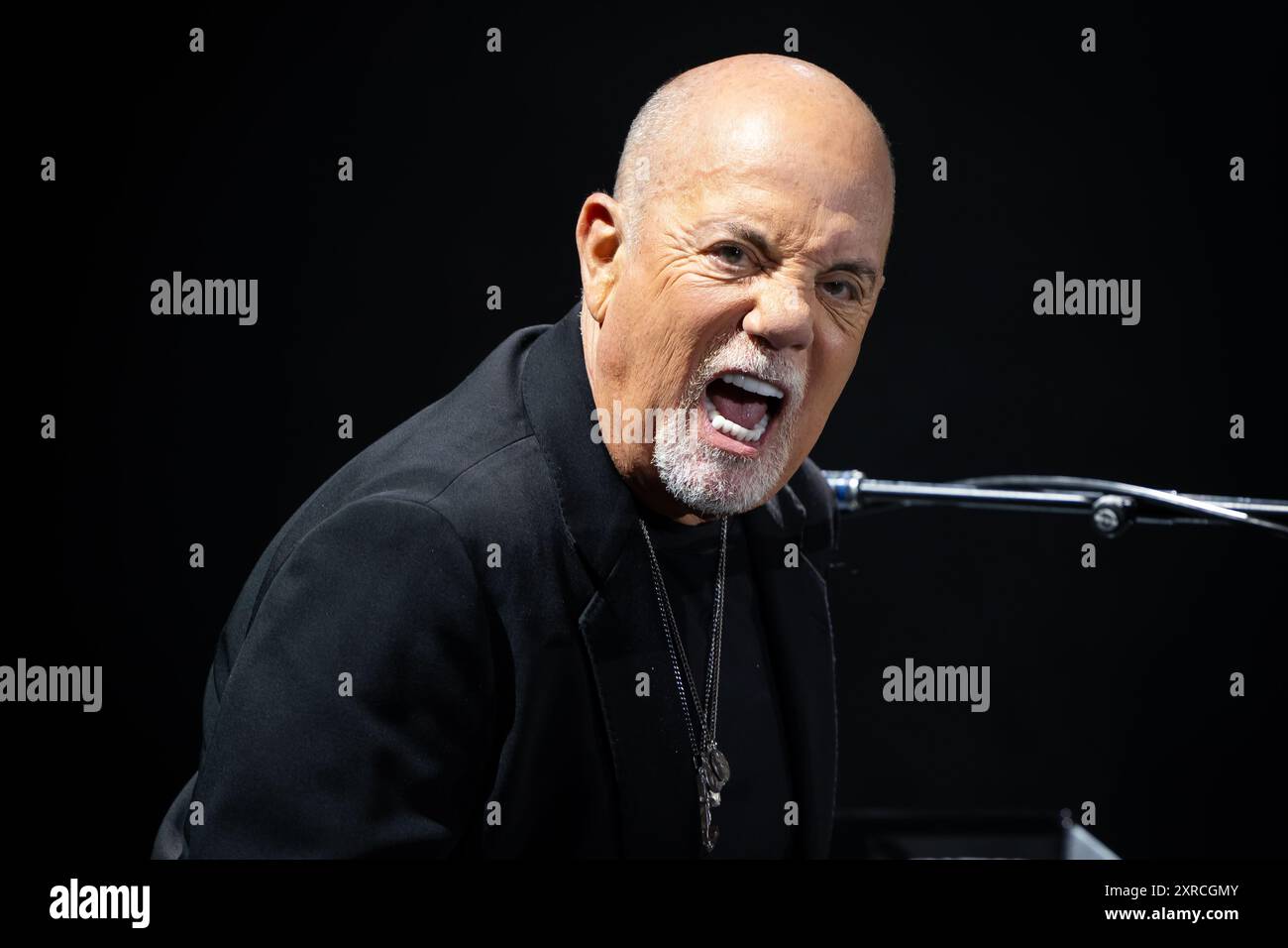 EDITORIAL USE ONLY Billy Joel performs at the Principality Stadium in ...