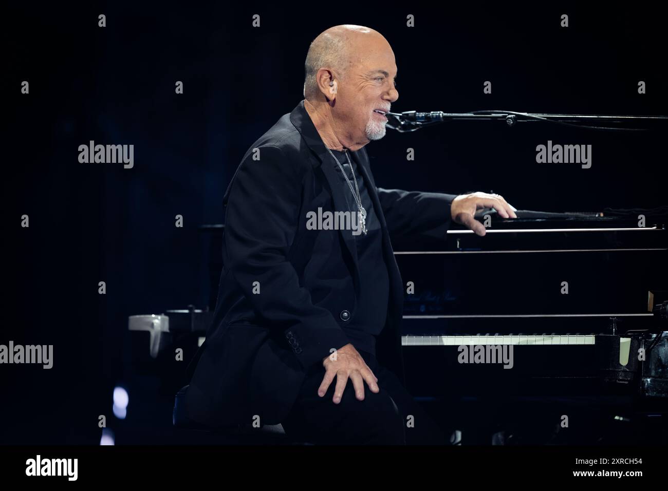 EDITORIAL USE ONLY Billy Joel performs at the Principality Stadium in ...
