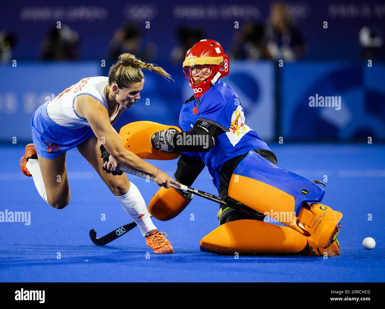 Paris, France. August 9, 2024. Pien Sanders during the shootouts during ...
