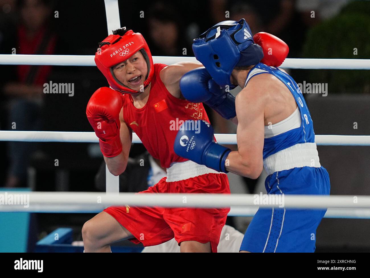 August 06 2024: Yu Wu (People's Republic of China) competes against ...
