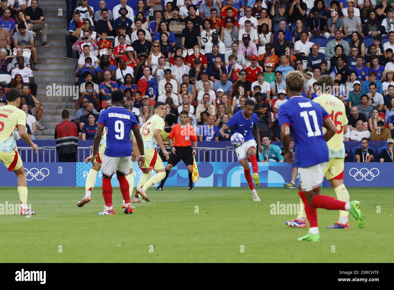 Paris, France. 09th Aug, 2024. Michael Olise of France, Football, Men's ...