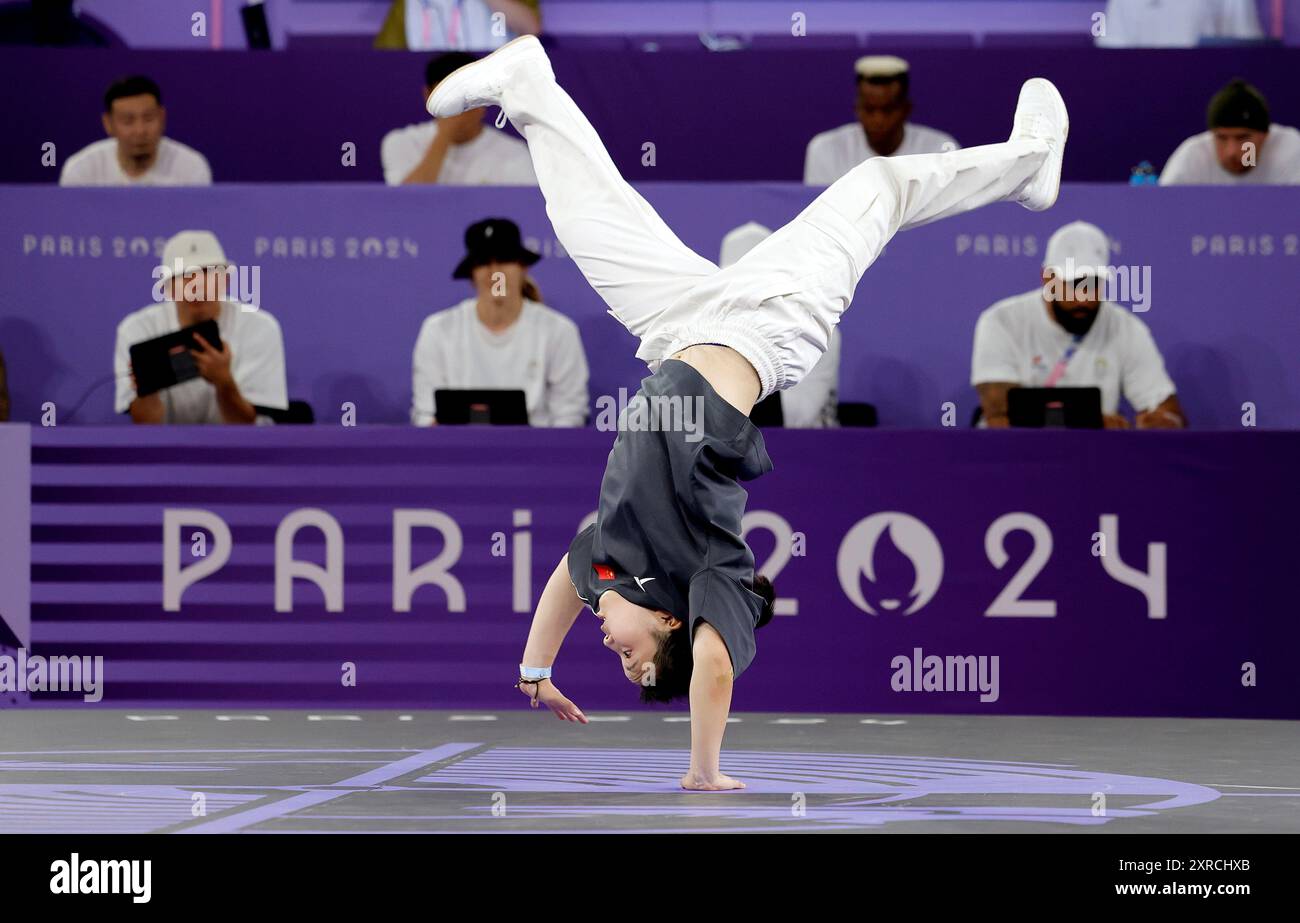 Paris, France. 9th Aug, 2024. Liu Qingyi of China, known as B-Girl 671 ...