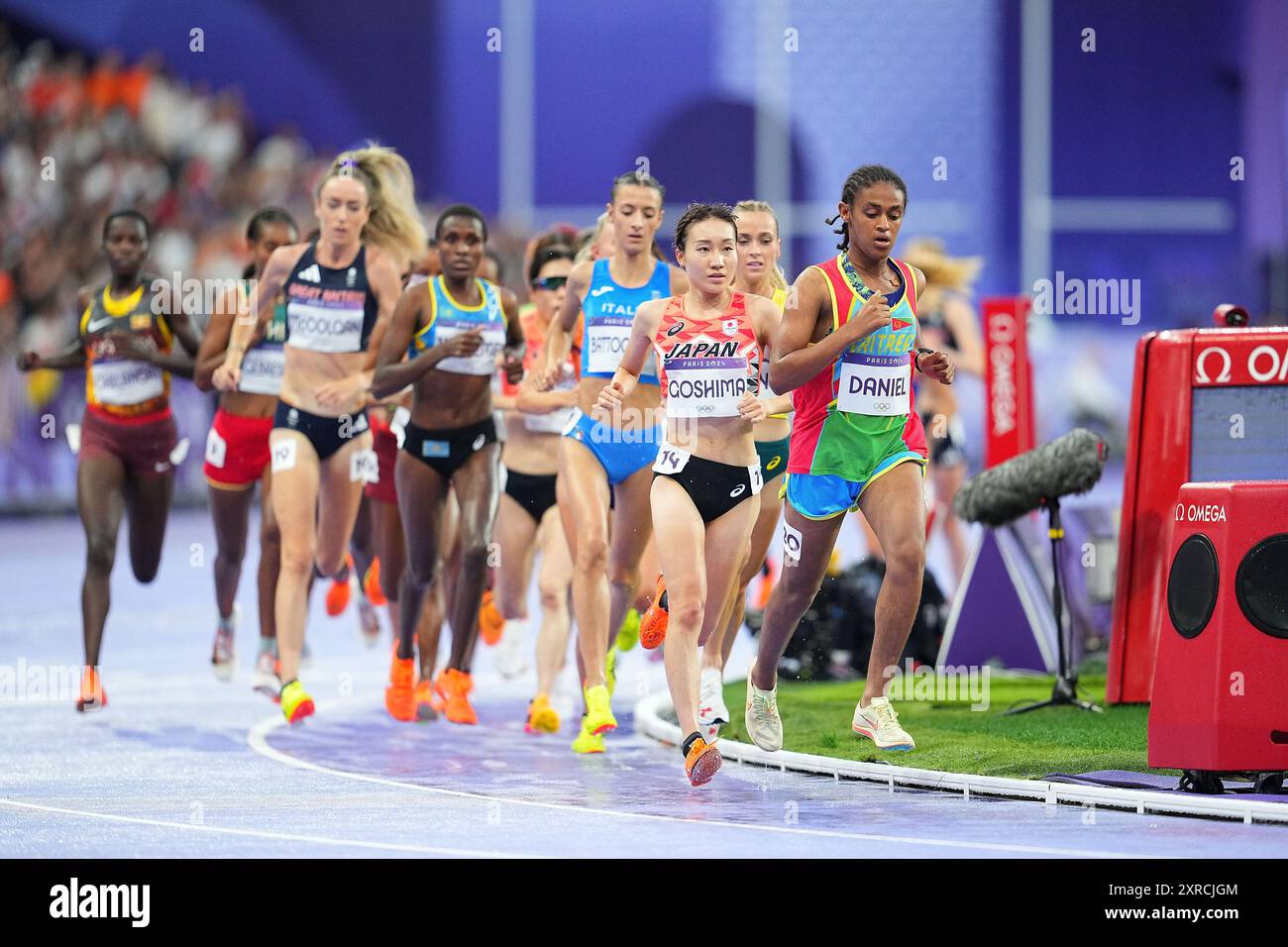 Paris, France. 9th Aug, 2024. Rahel Daniel (1st R) of Eritrea and ...