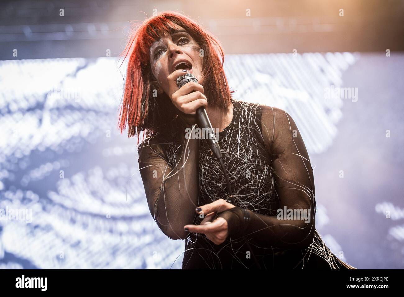 Julie Christmas performing live on 9 August 2024 Stock Photo - Alamy