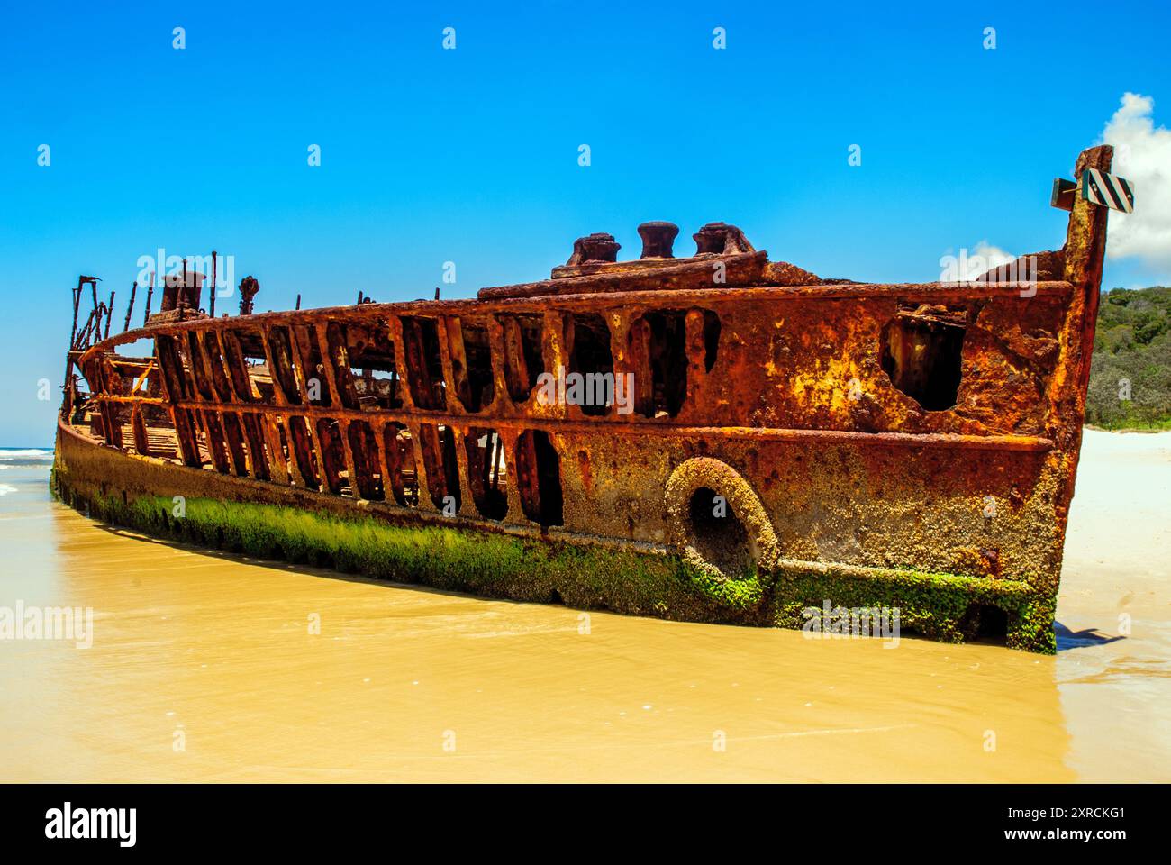 The Remains of the Maheno Shipwreck, Fraser Island, Queensland ...