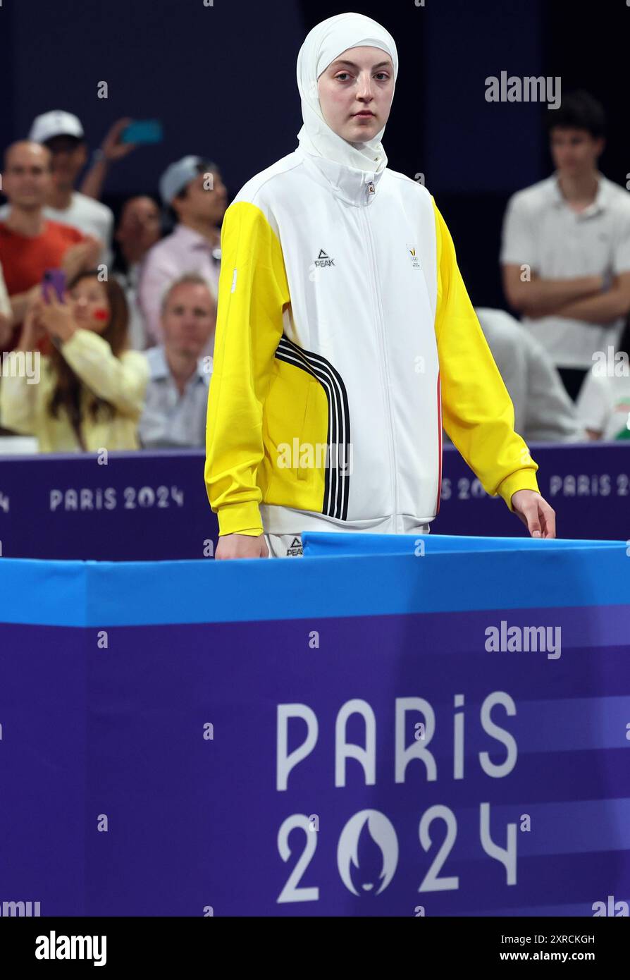 Paris, France. 09th Aug, 2024. Bronze medal winner Belgian taekwondoka ...