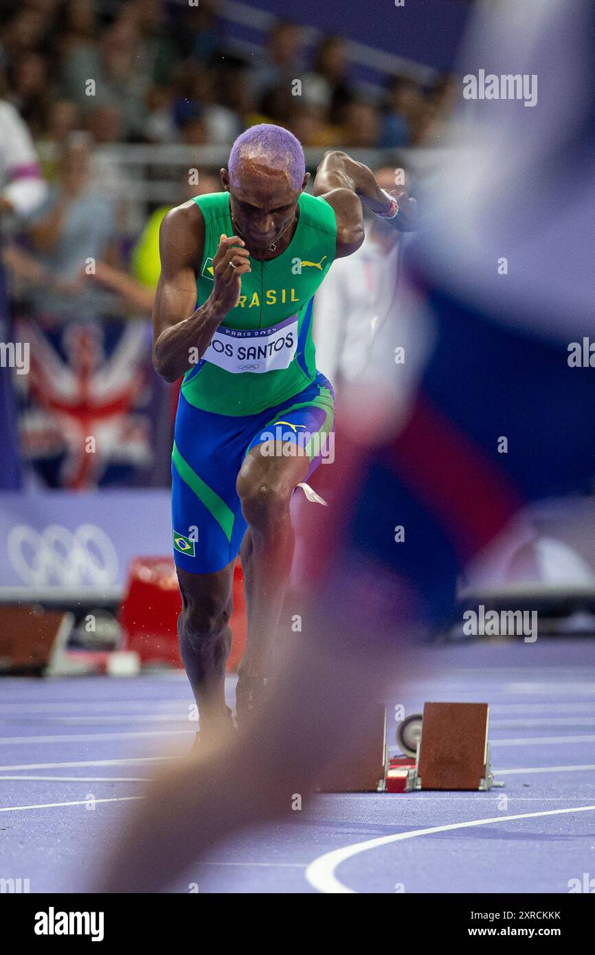 SAINT-DENIS, PA - 08.08.2024: MEN'S 400M HURDLES - Alison dos Santos ...