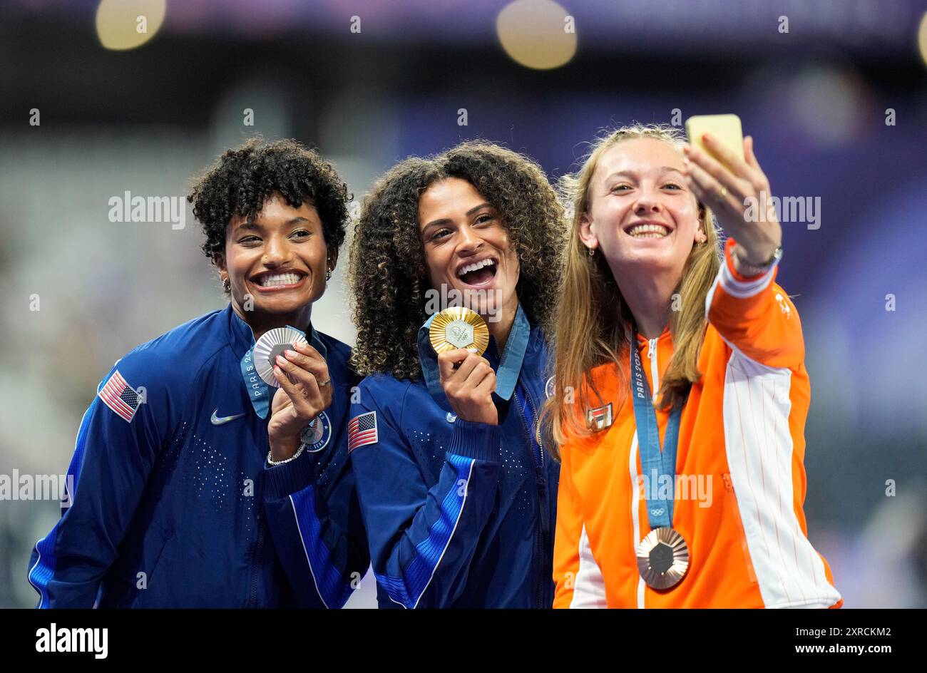 Paris, France. 09th Aug, 2024. Women's 400m hurdles gold medalist ...