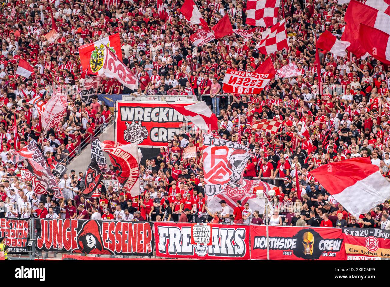 The soccer stadium of Rot-Weiss Essen, 3rd league, stadium at ...