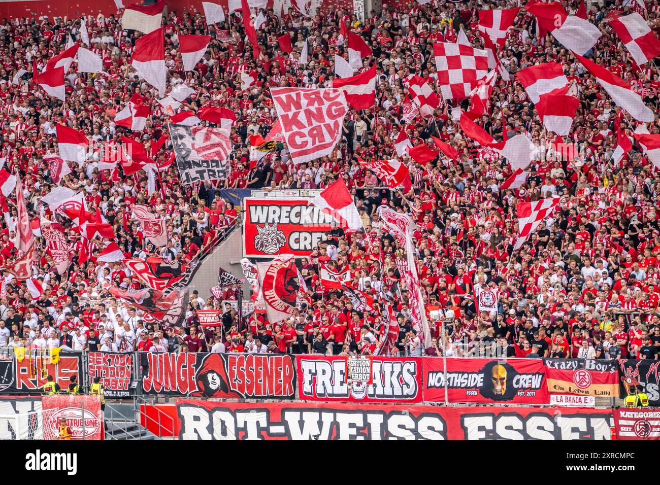 The soccer stadium of Rot-Weiss Essen, 3rd league, stadium at ...