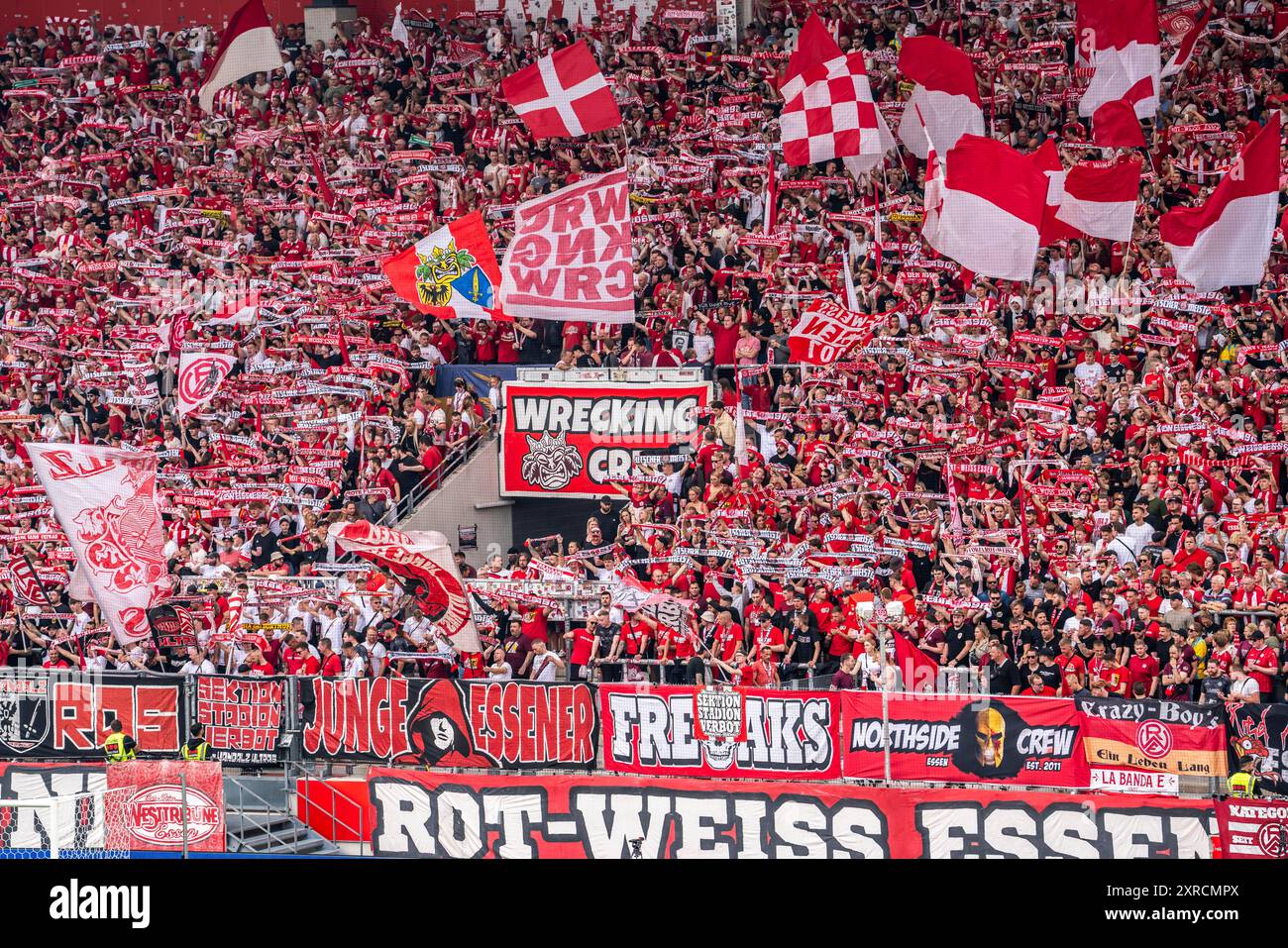 The soccer stadium of Rot-Weiss Essen, 3rd league, stadium at ...